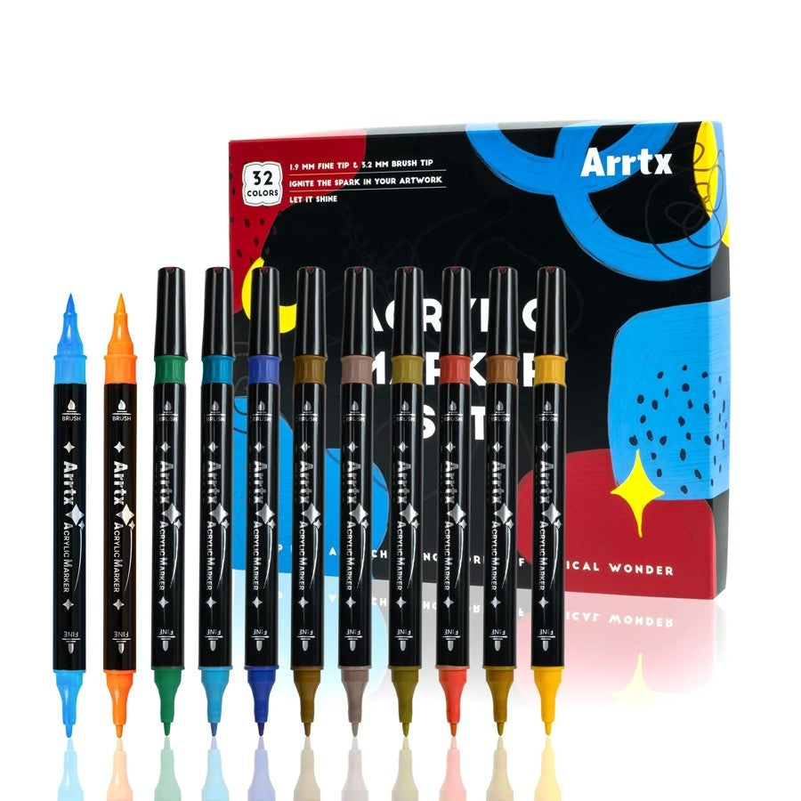 Buy Arrtx 32 Dual Tip Acrylic Markers | The Hadler Store